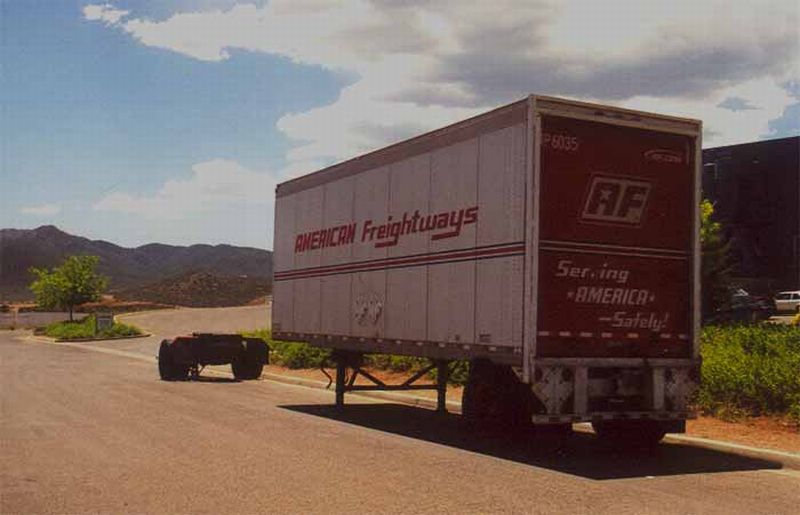 Lkw Foto der SPEDITION AMERICAN Freightways, Amerika