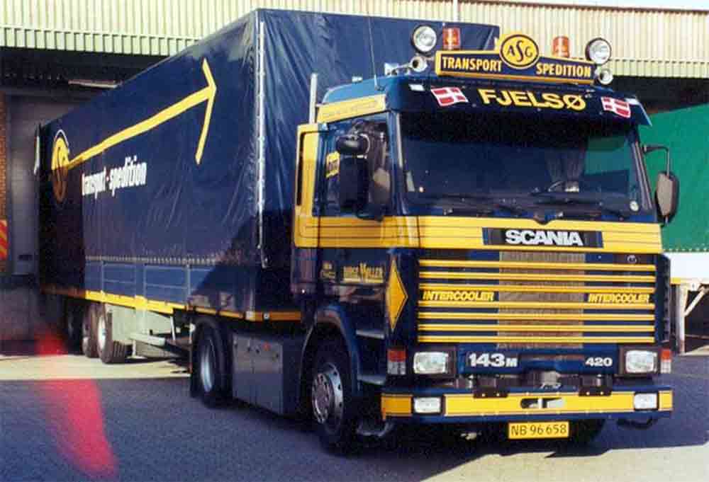 Lkw-Foto : Scania 143 M von ASG, Schweden