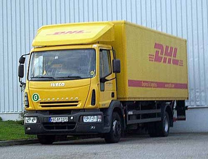 Lkw-Foto : Iveco EuroCargo von DHL Worldwide Express, D - Bonn