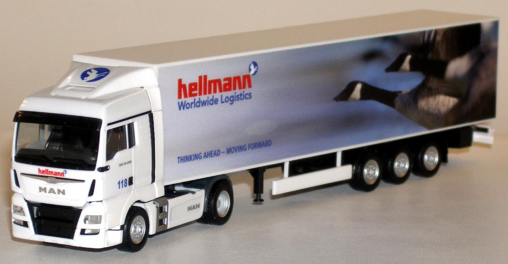 Herpa Modell-Lkw für Hellmann, Osnabrück